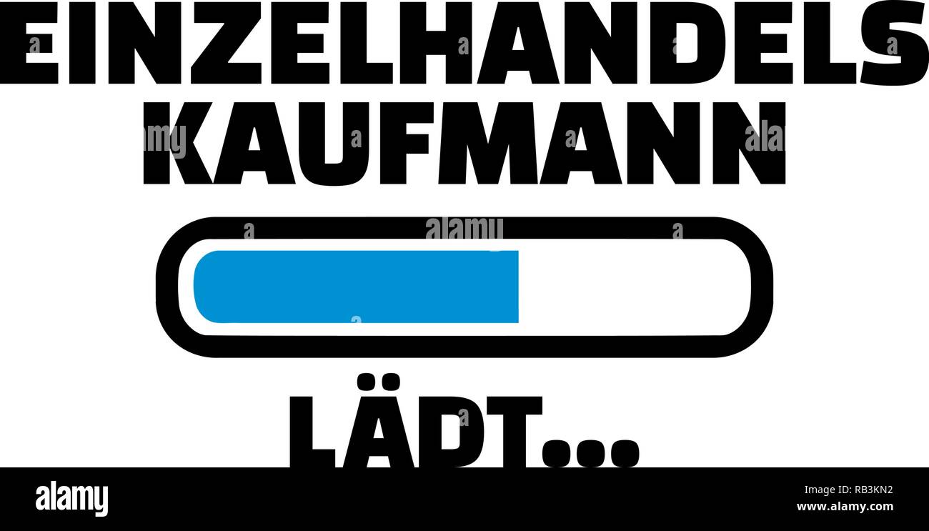 Retail salesman loading bar german Stock Vector Image & Art - Alamy