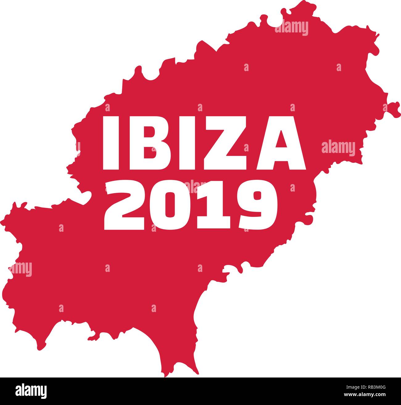 Ibiza 2019 with country frontier Stock Vector Image & Art - Alamy
