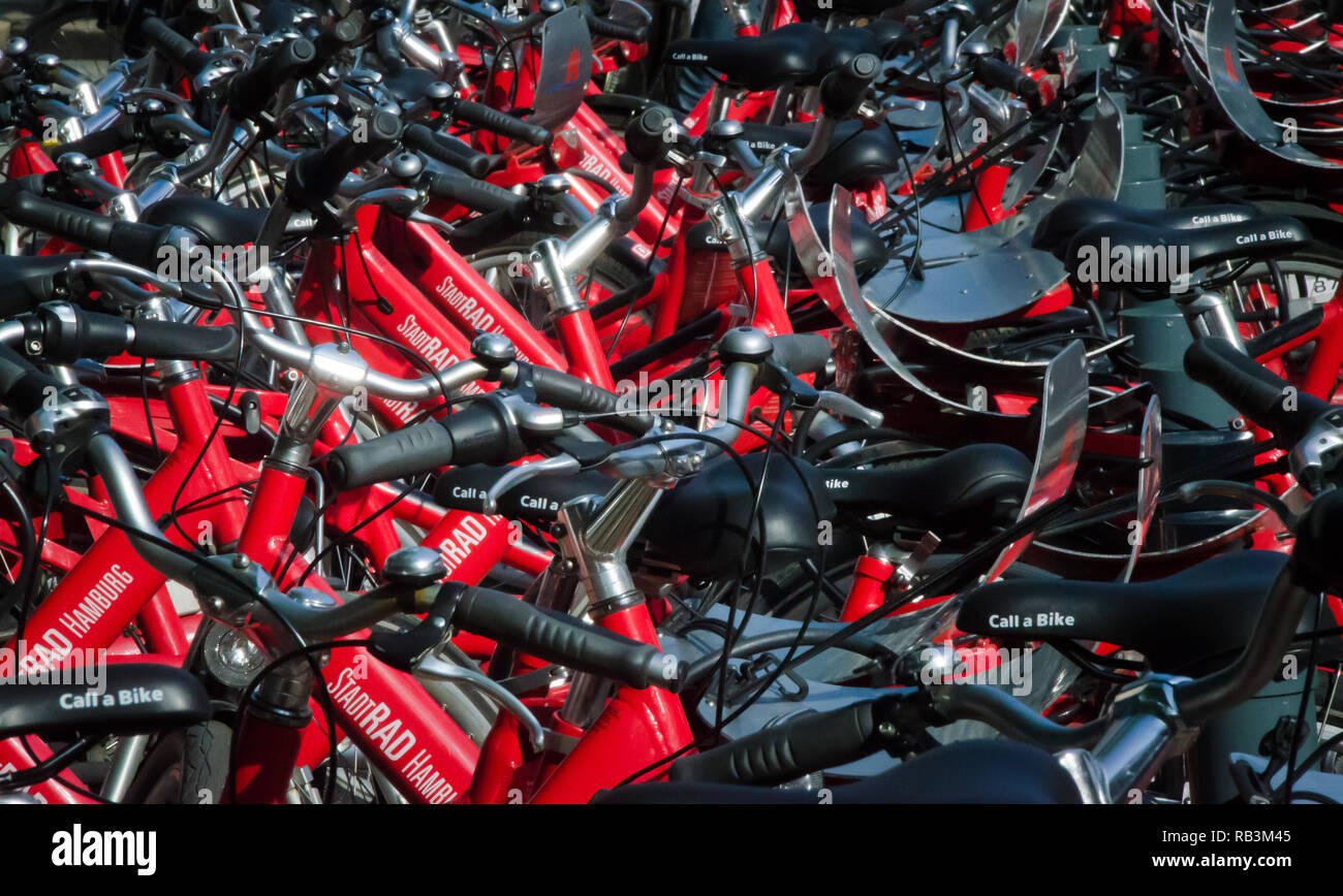 Hamburg rental bikes hi-res stock photography and images - Alamy