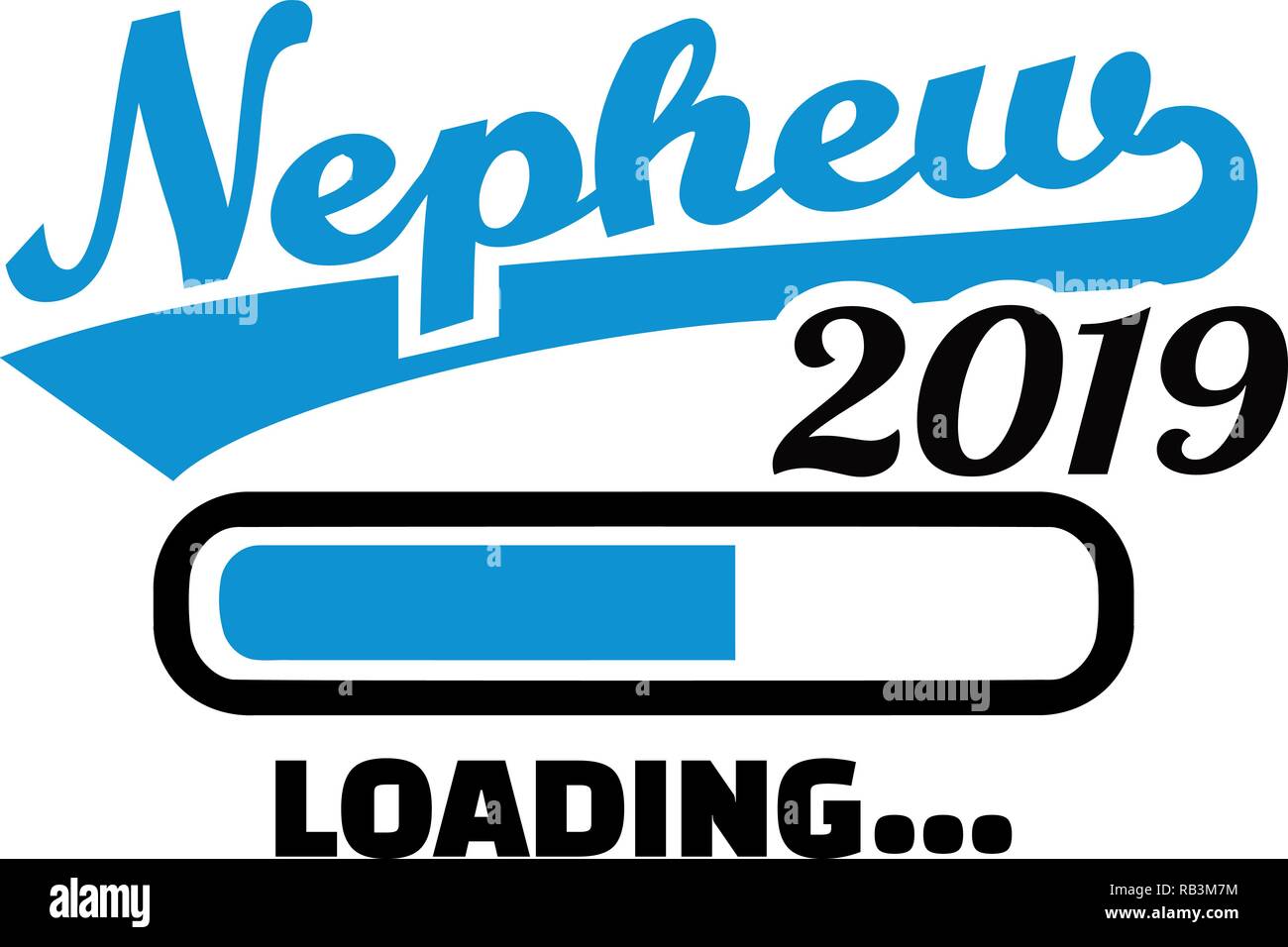 With his nephew Stock Vector Images - Alamy