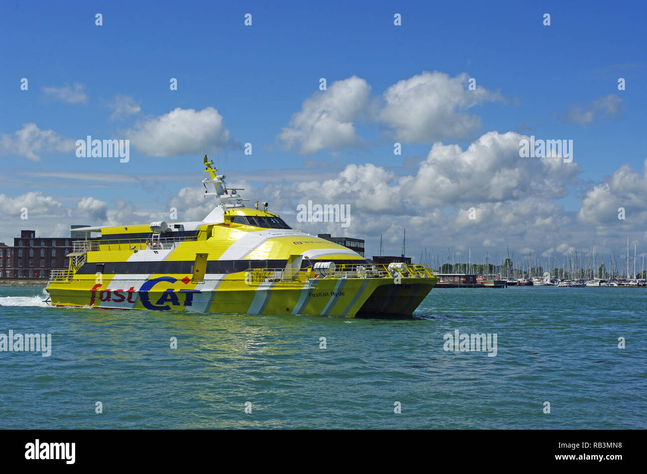 Fast Cat Ferry, Portsmouth, Hampshire Stock Photo - Alamy