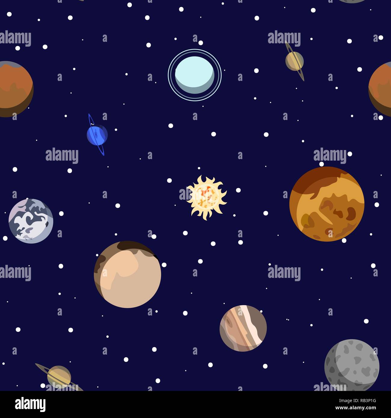 Cartoon solar system planets. Astronomical observatory small planet ... Cartoon solar system planets. Astronomical observatory small planet ...