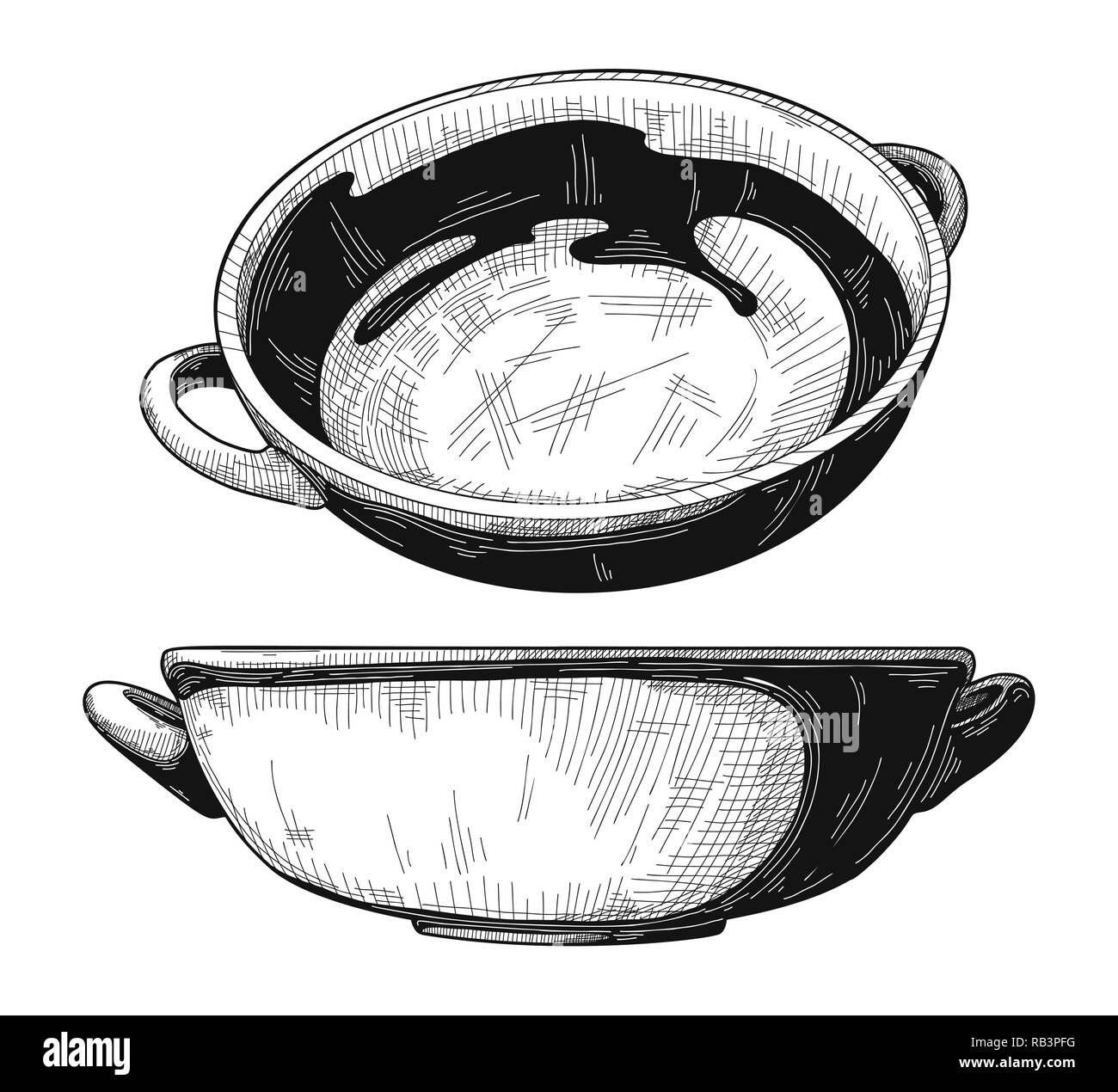 Soup bowls Stock Vector Images - Alamy