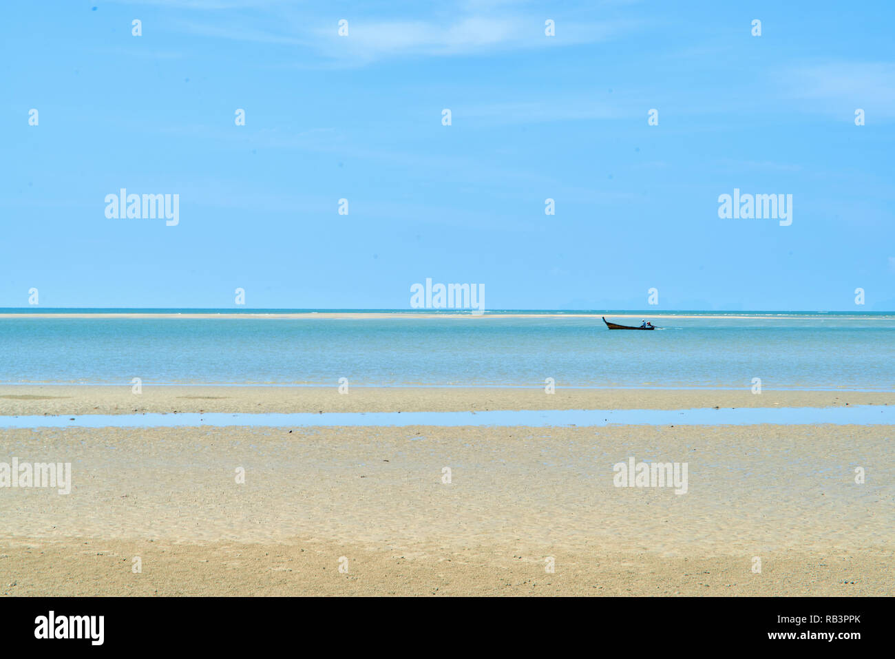 Tropical beach - front view Stock Photo - Alamy