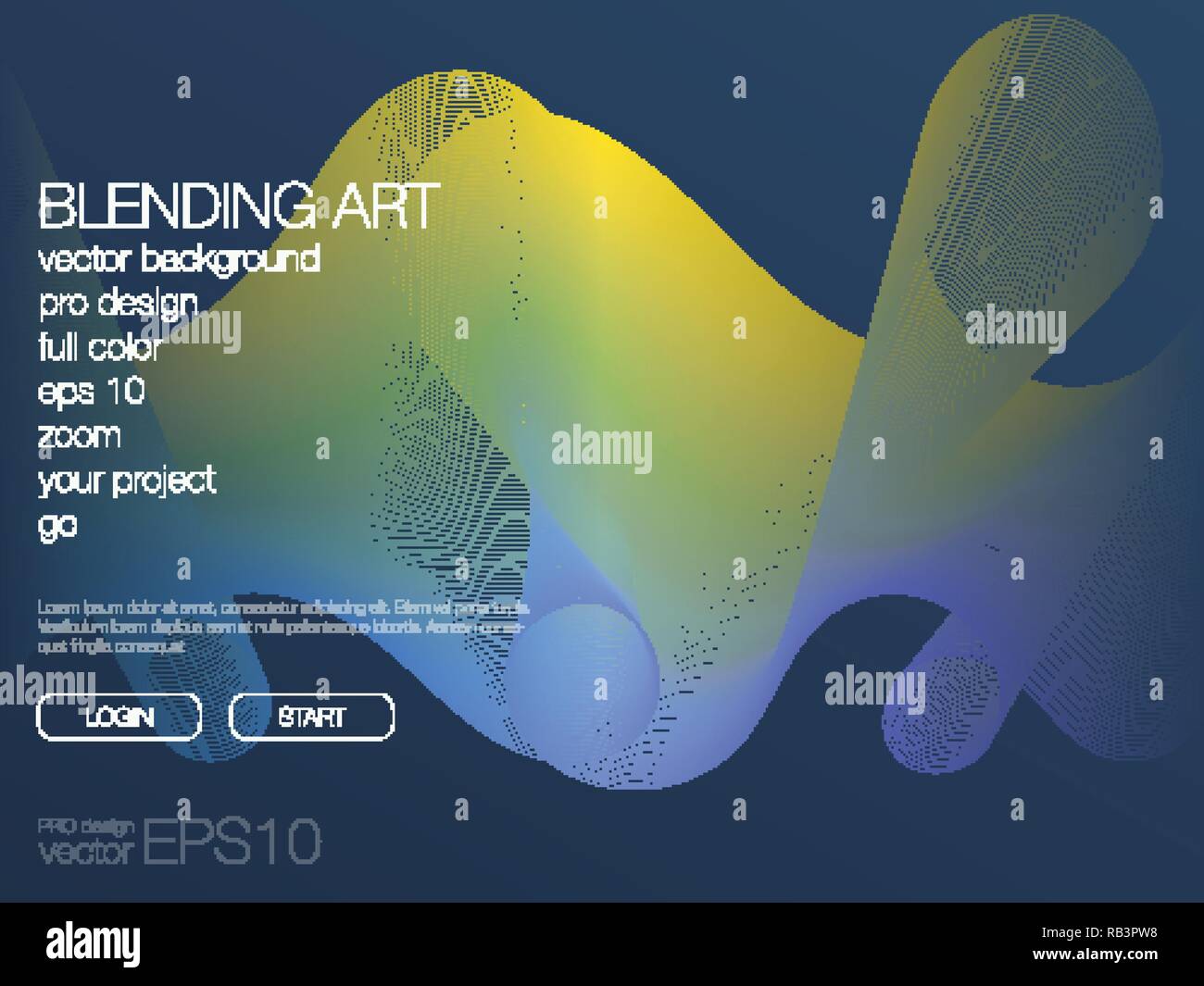 Abstract blend background. Template for web site Stock Vector Image ...