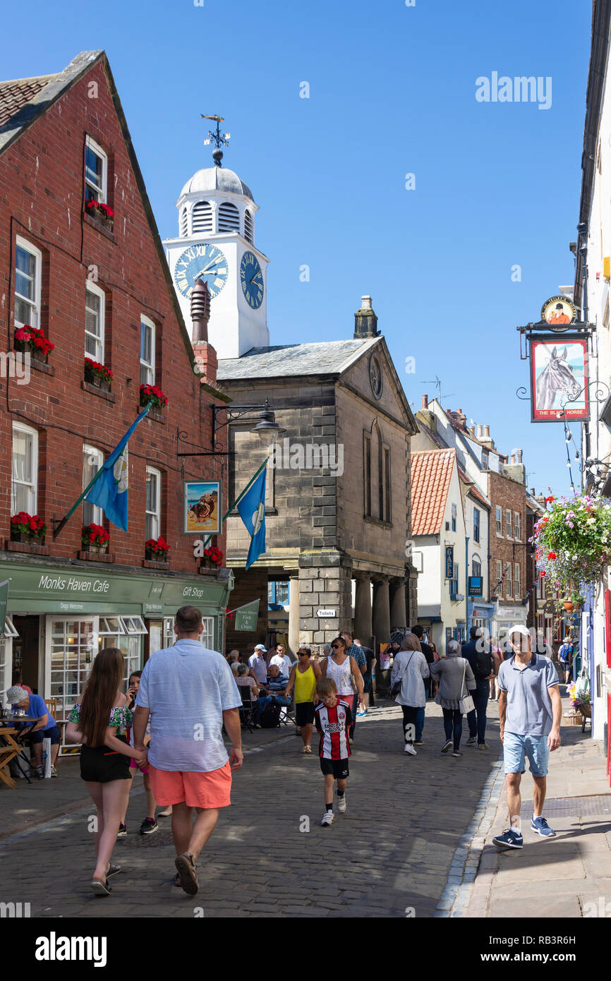 Church Street, Whitby, North Yorkshire, England, United Kingdom Stock ...