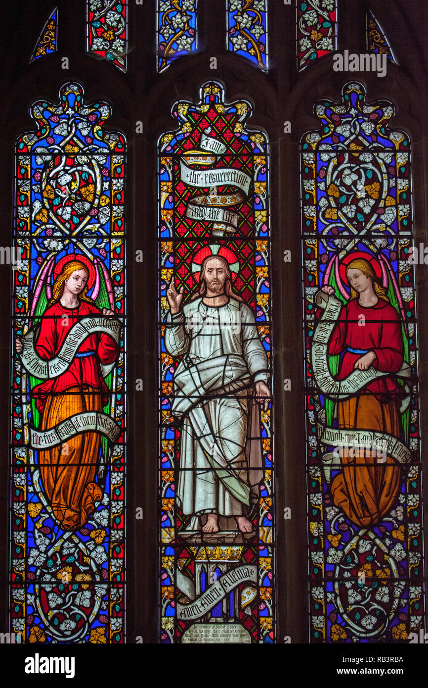 Stained Glass, Church of Holy Trinity, Cuckfield Stock Photo - Alamy