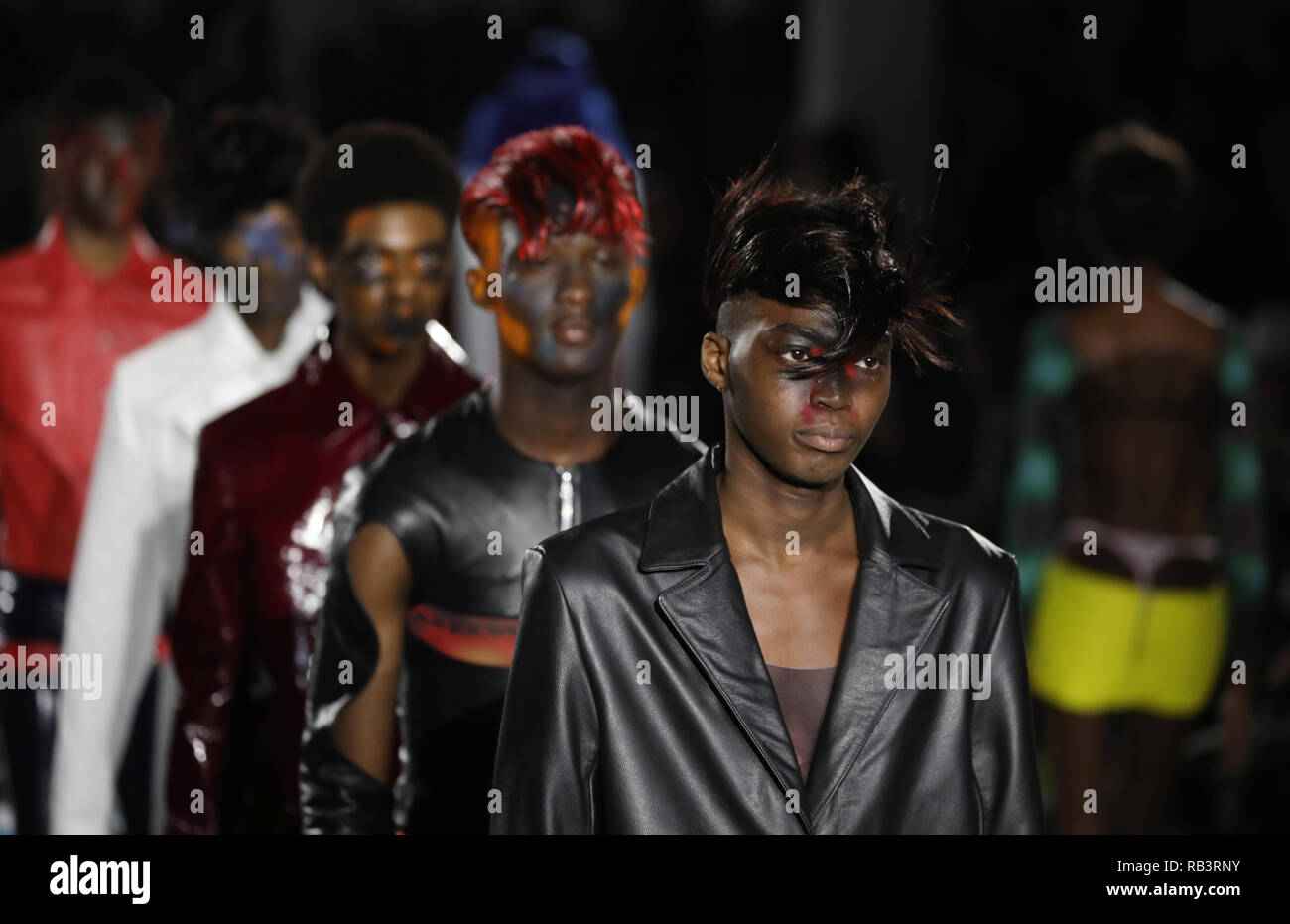 Models on the catwalk during the Fashion East at London Fashion Week ...