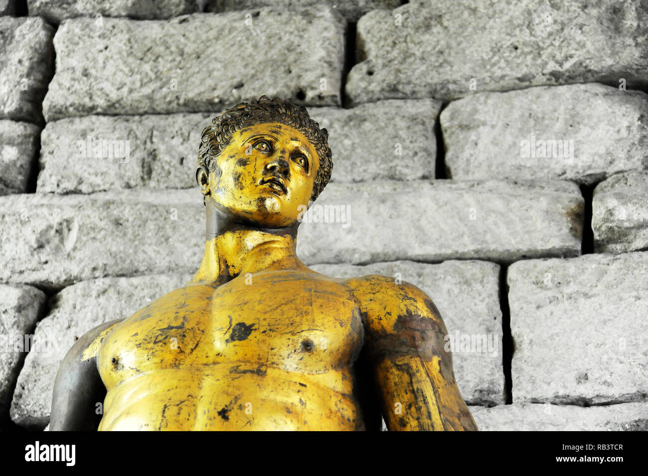 Heracles statue in the most important museum of Rome. Rome, Italy Stock ...