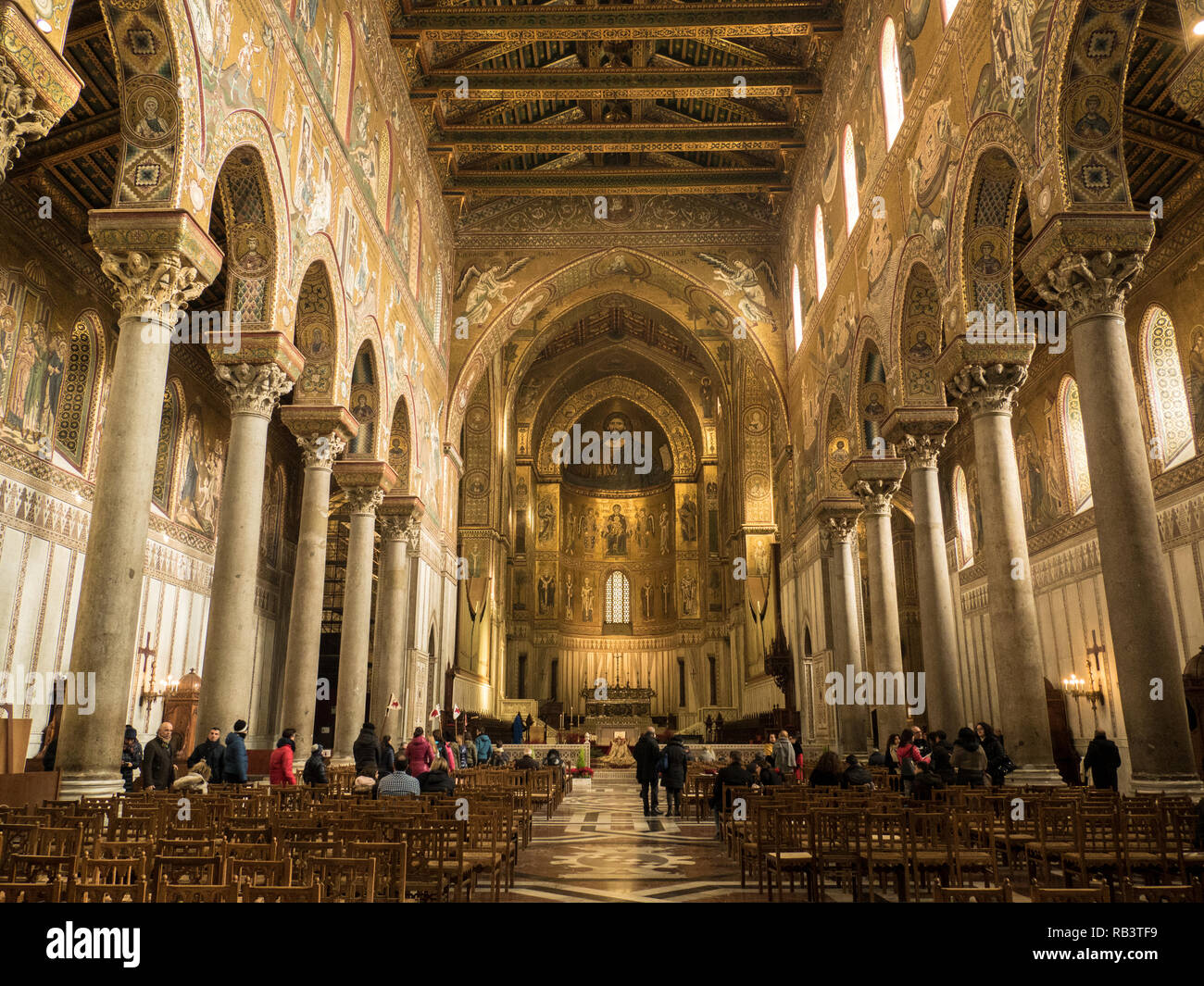 Palermo cathedral interior palermo sicily hi-res stock photography and ...