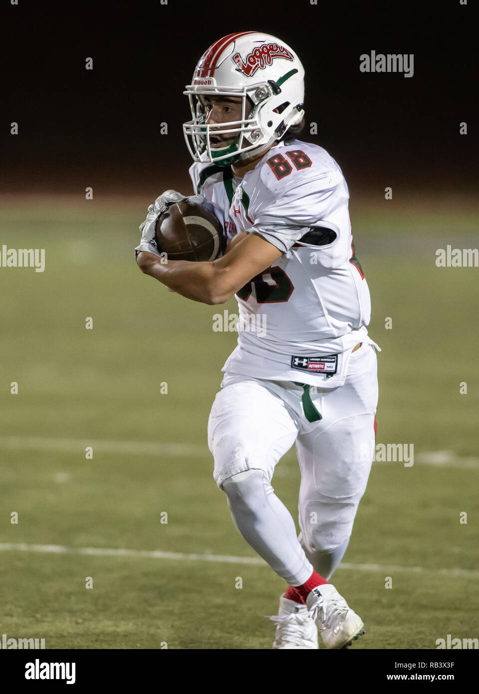 Varsity football action with Eureka vs, Shasta High School in Redding ...
