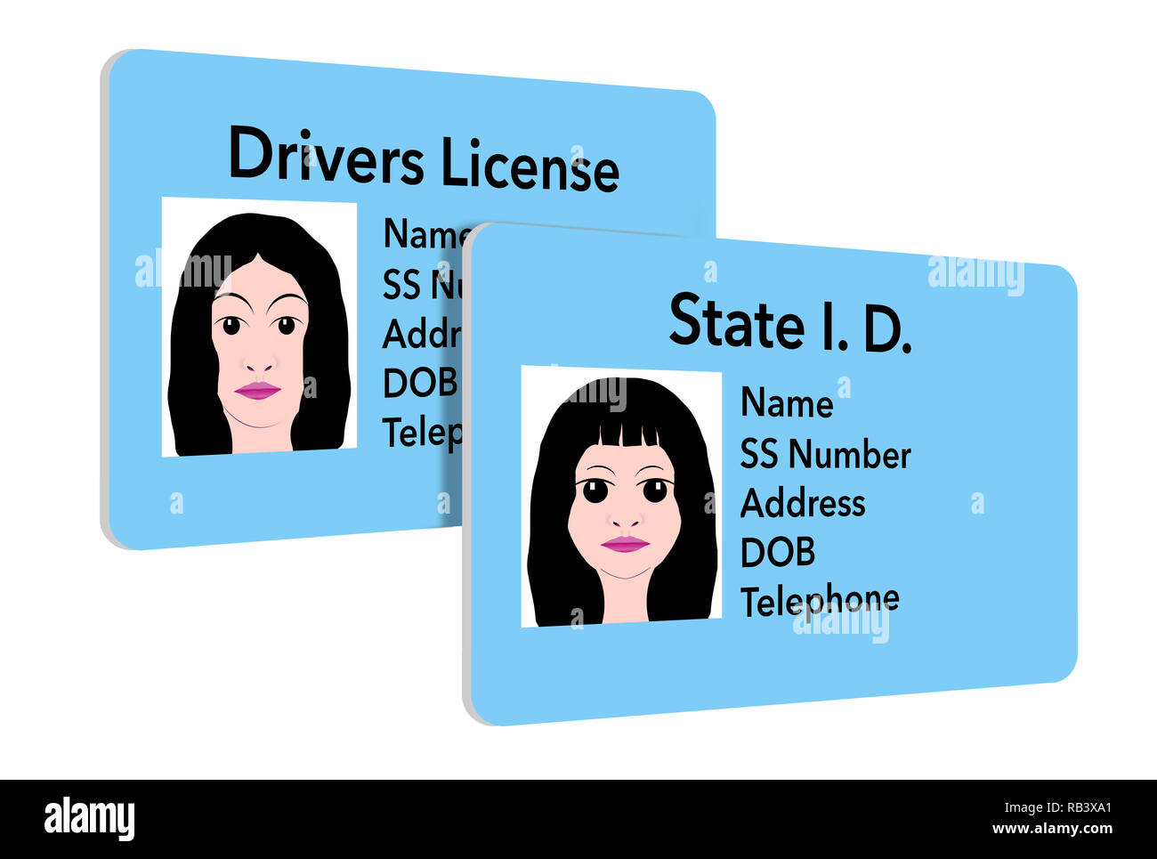 Driver’s license photo Cut Out Stock Images & Pictures - Alamy