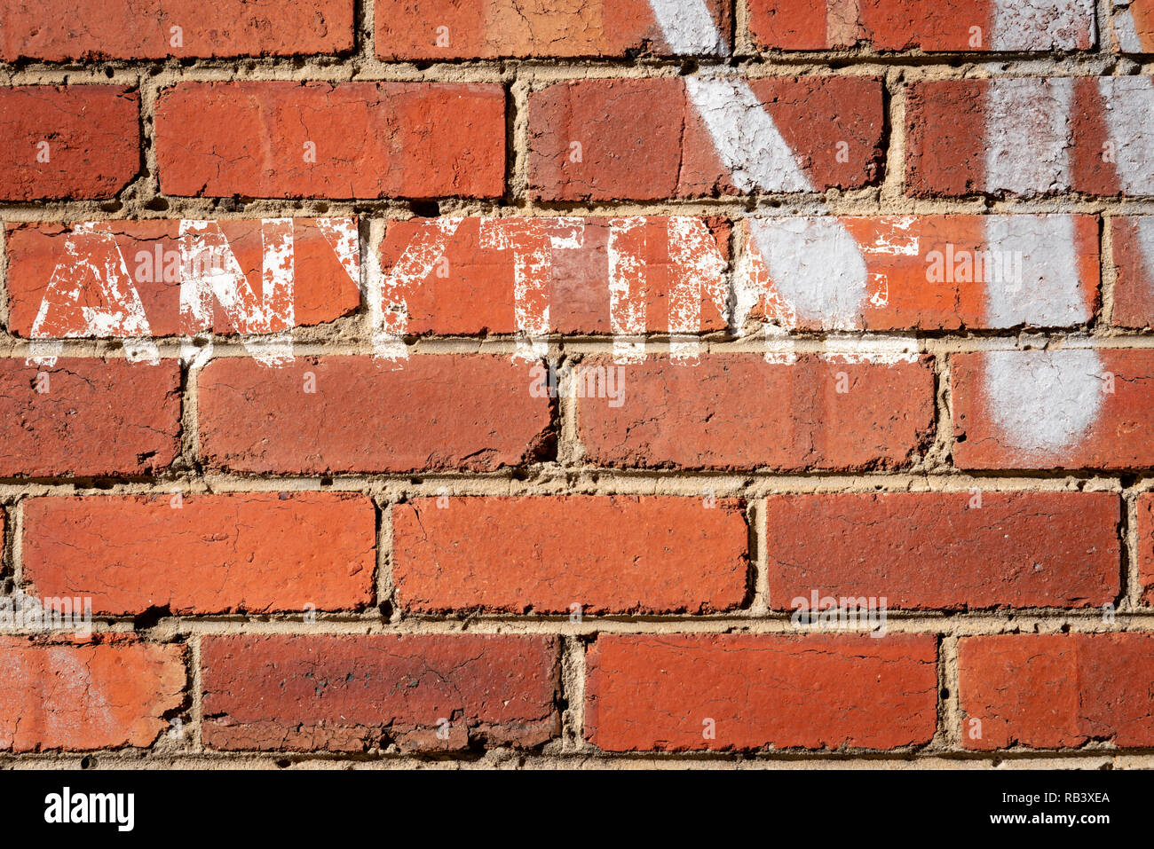 Painted brick sign hi-res stock photography and images - Alamy