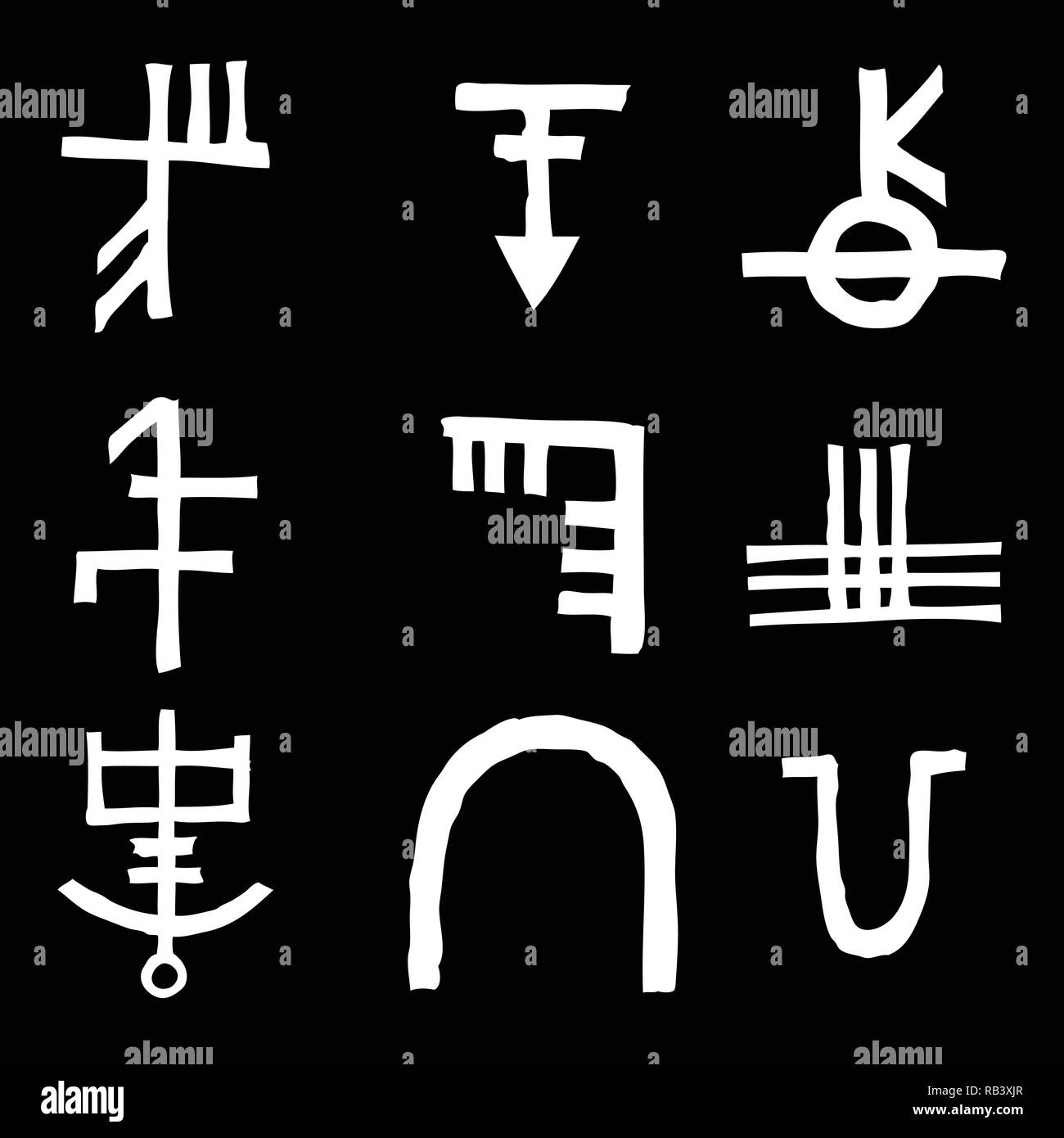 Symbols Wiccan Alphabet