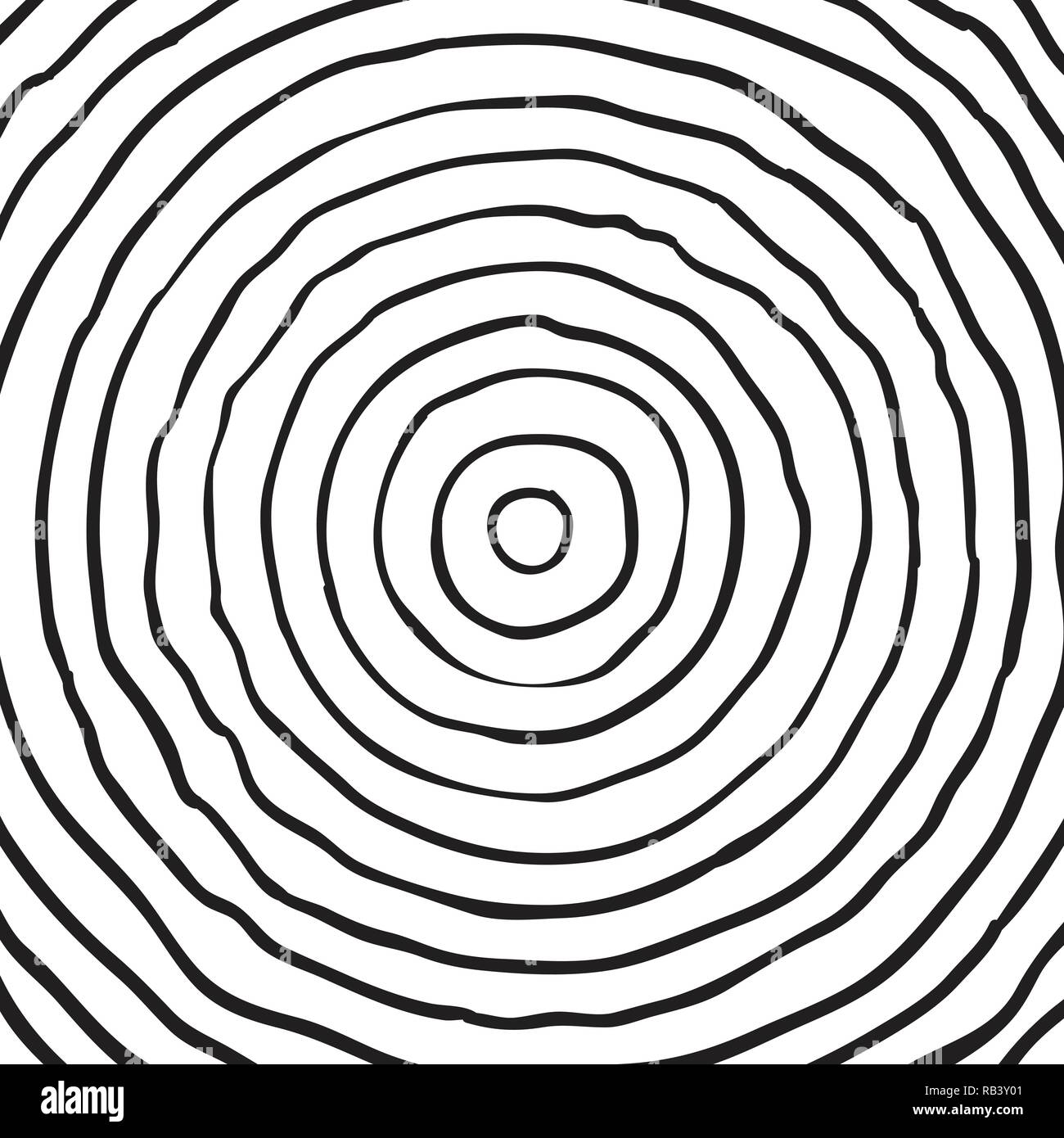 Cross Section Growth Rings Tree Stock Vector Images - Alamy