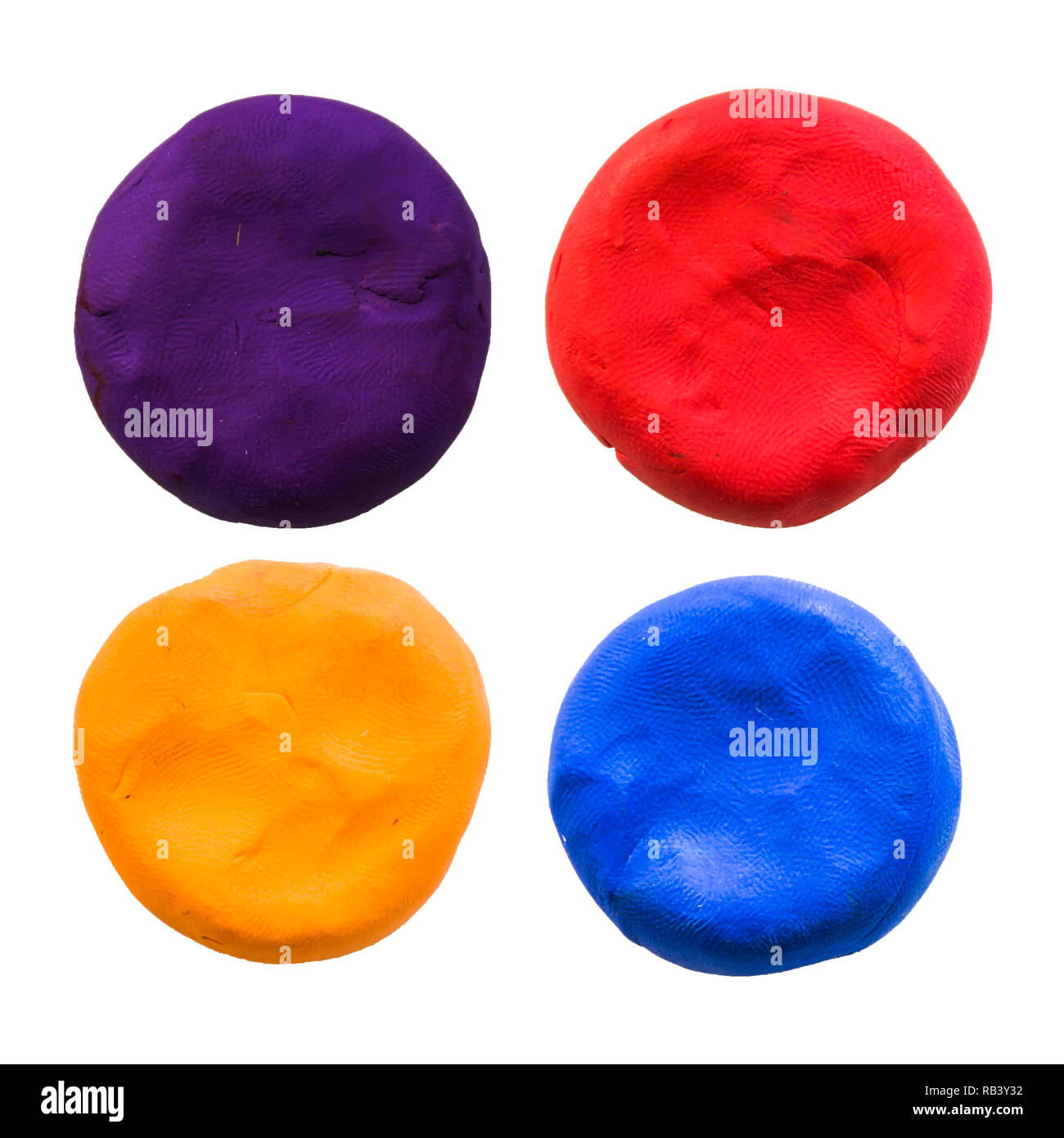 circle,modelling clay of different colors Stock Photo - Alamy