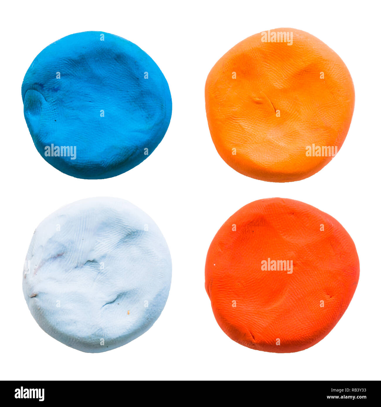 circle,modelling clay of different colors Stock Photo - Alamy