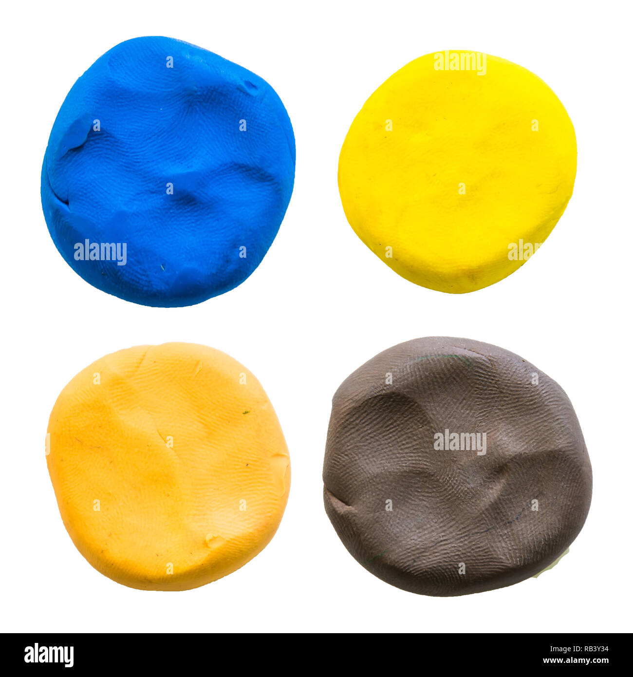 circle,modelling clay of different colors Stock Photo - Alamy
