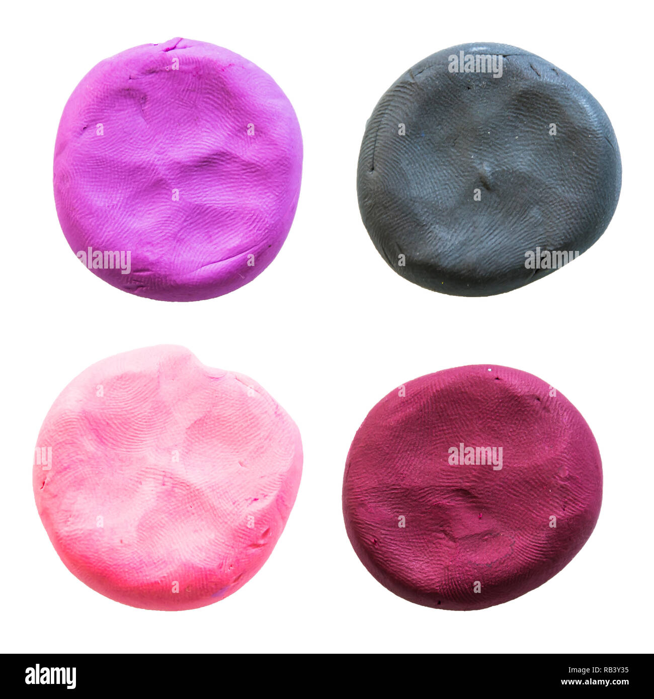 circle,modelling clay of different colors Stock Photo - Alamy