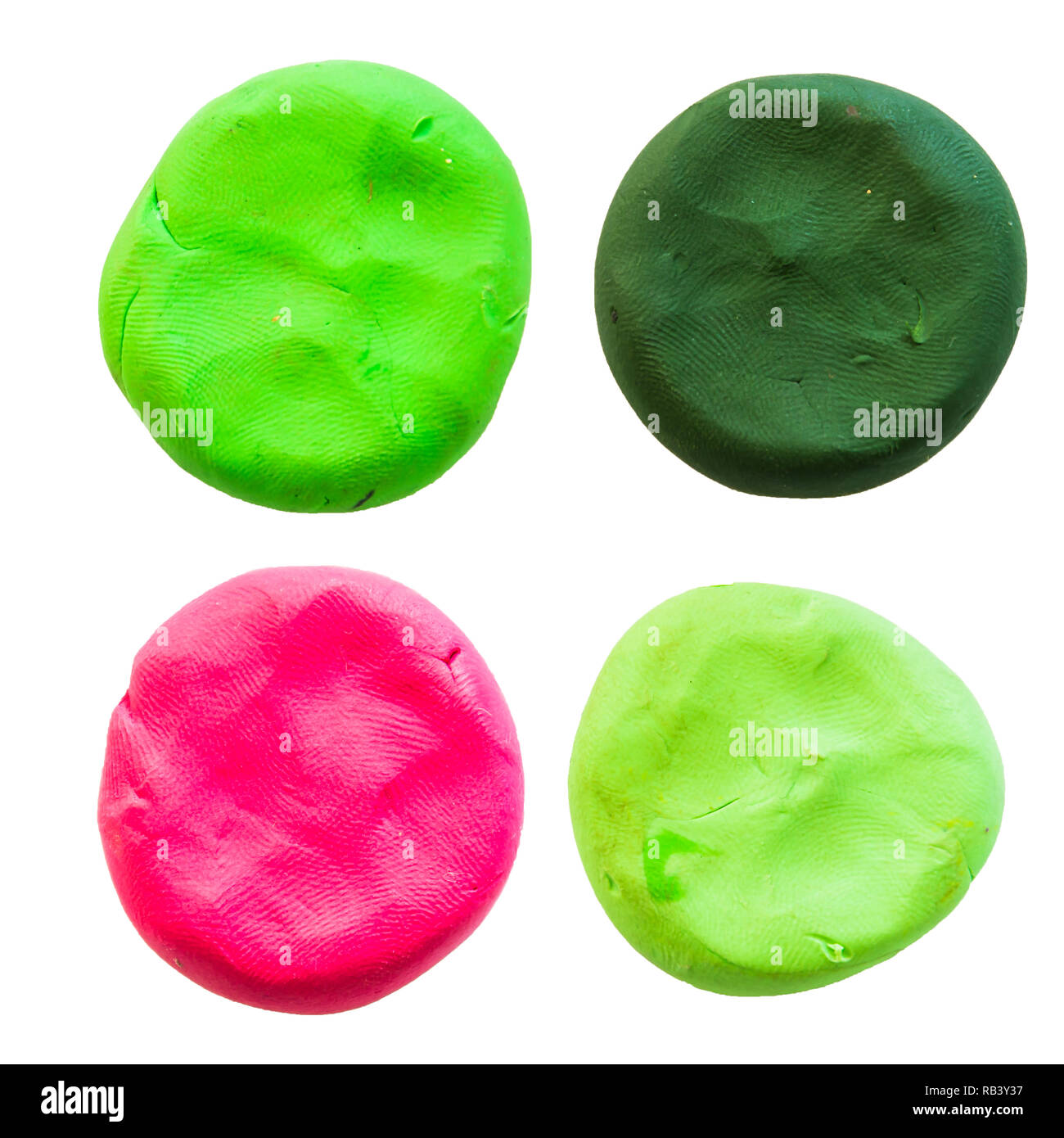 circle,modelling clay of different colors Stock Photo - Alamy