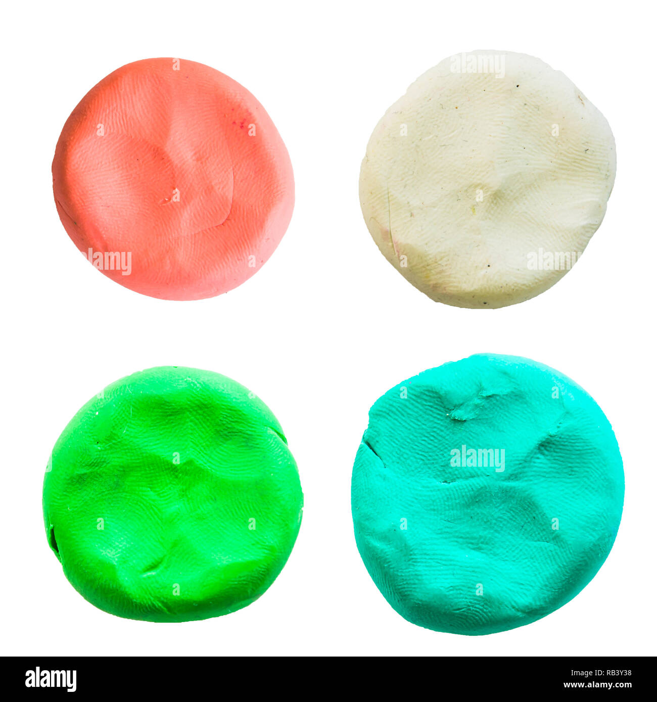 circle,modelling clay of different colors Stock Photo - Alamy