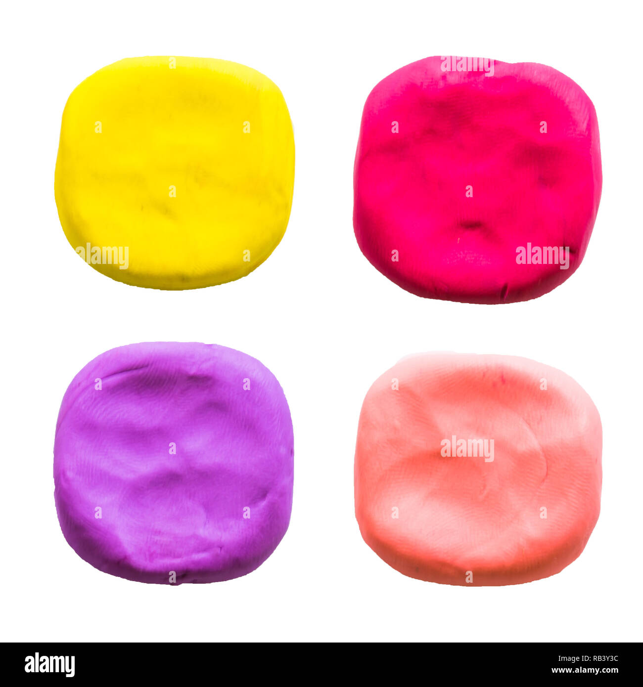 square ,modelling clay of different colors Stock Photo - Alamy