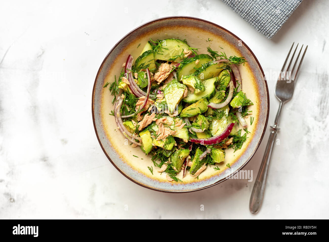 Salad top view hi-res stock photography and images - Alamy