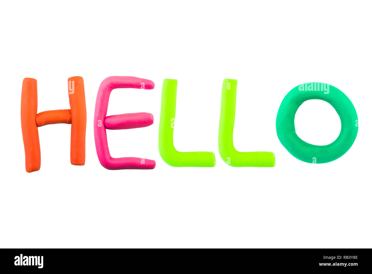 Hello summer word on Cut Out Stock Images & Pictures - Alamy