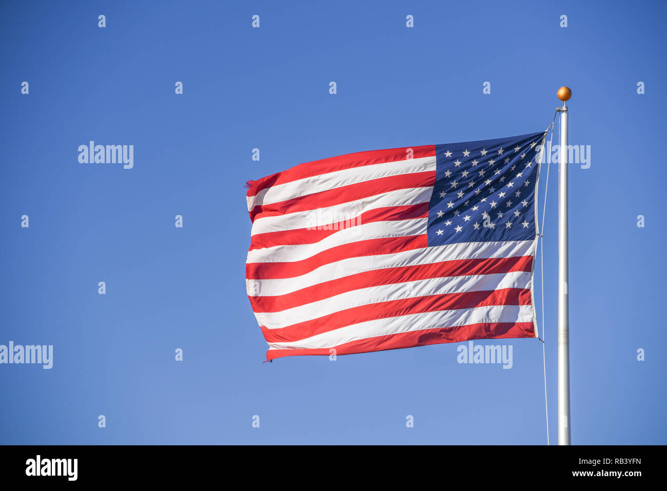 Red White And Blue American Flags