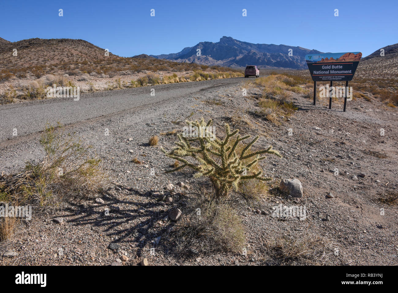 Gold Butte National Monument Sign Stock Photo - Alamy