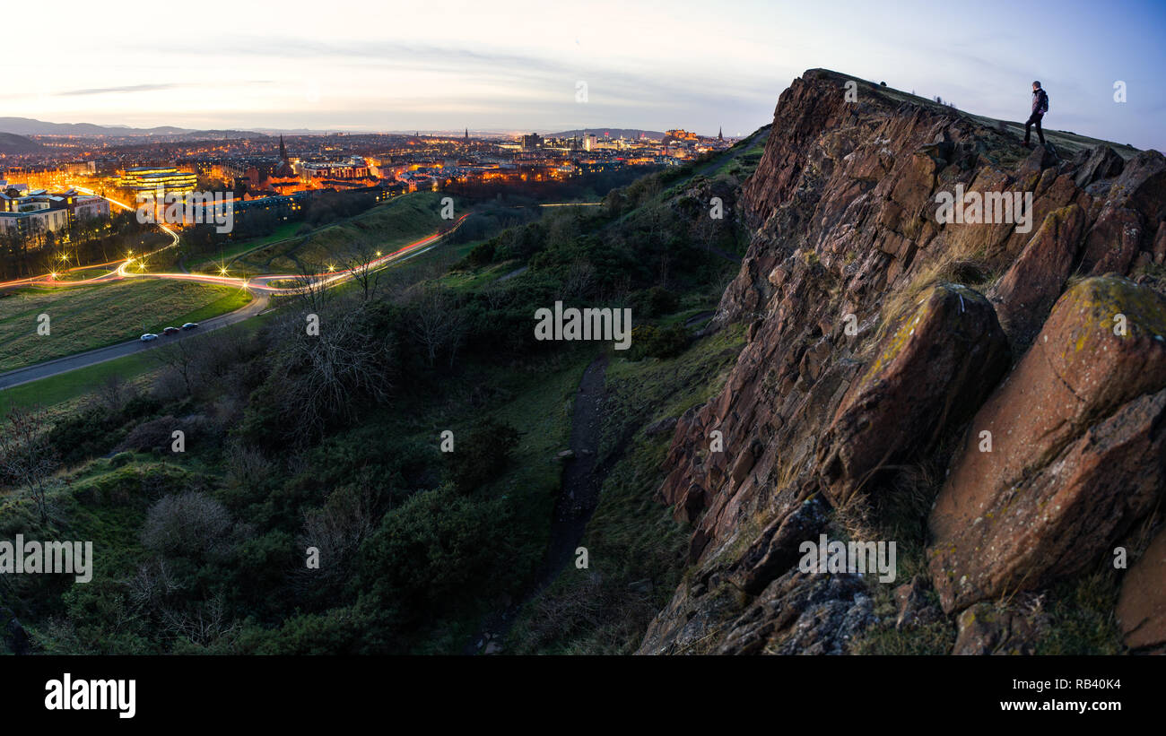 Arthur's seat edinburgh aerial view hi-res stock photography and images ...