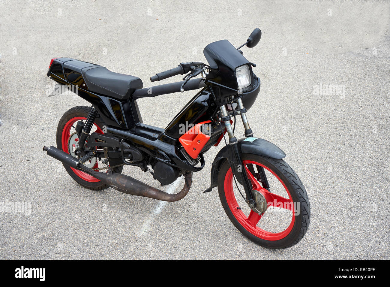 Classic french moped hi-res stock photography and images - Alamy