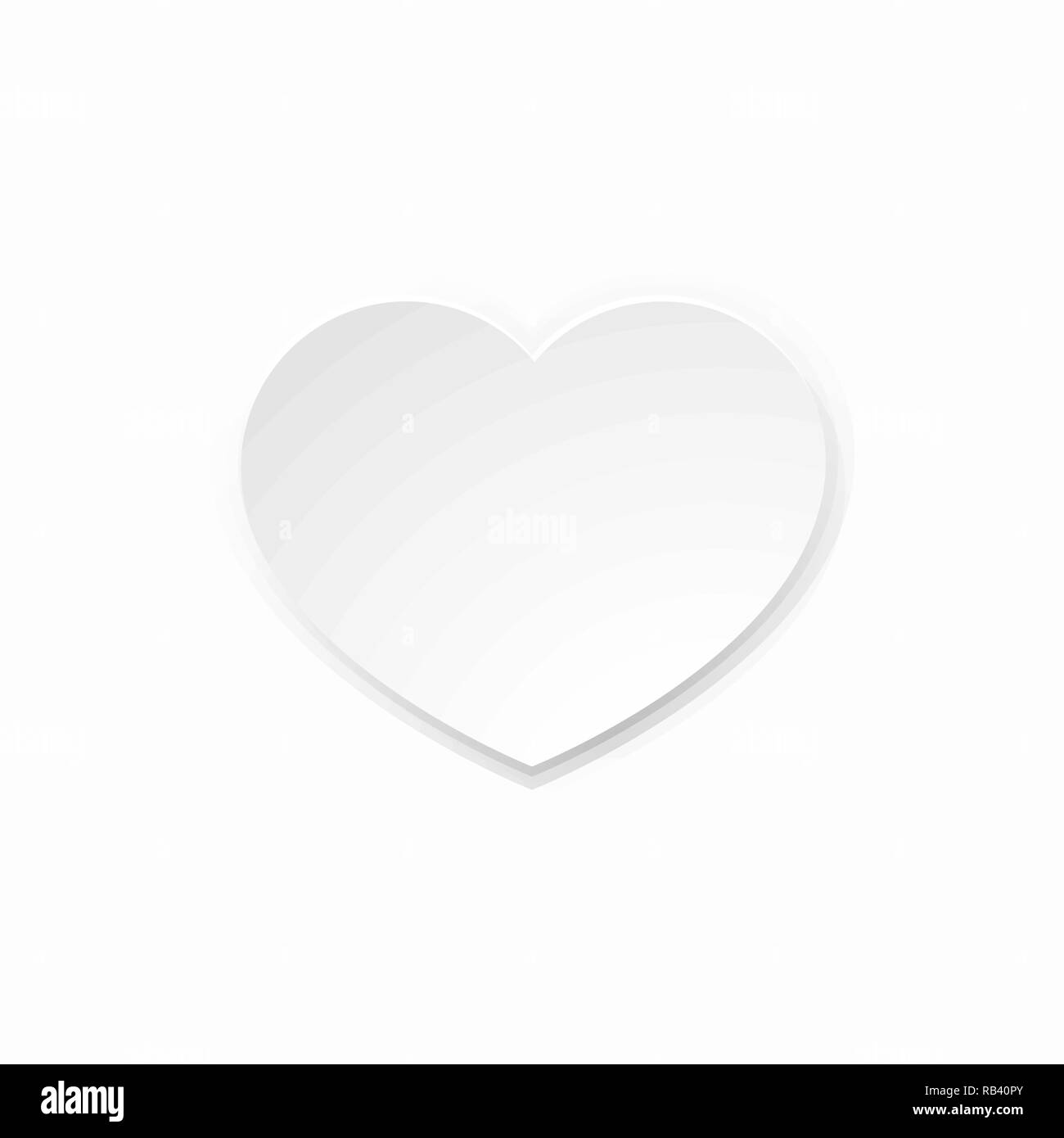 Heart shape paper cut Cut Out Stock Images & Pictures - Alamy