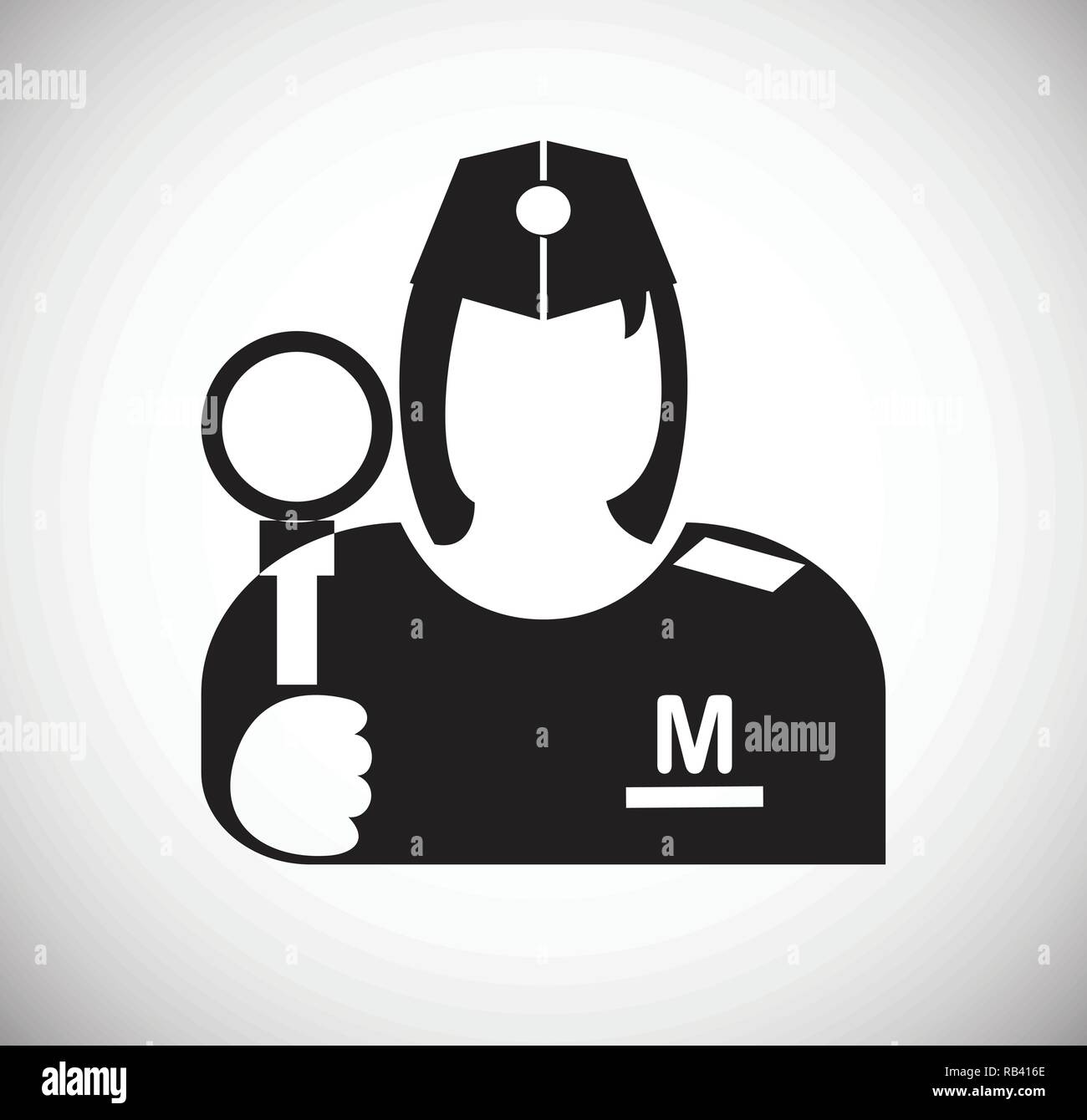 Subway worker icon on white background for graphic and web design ...