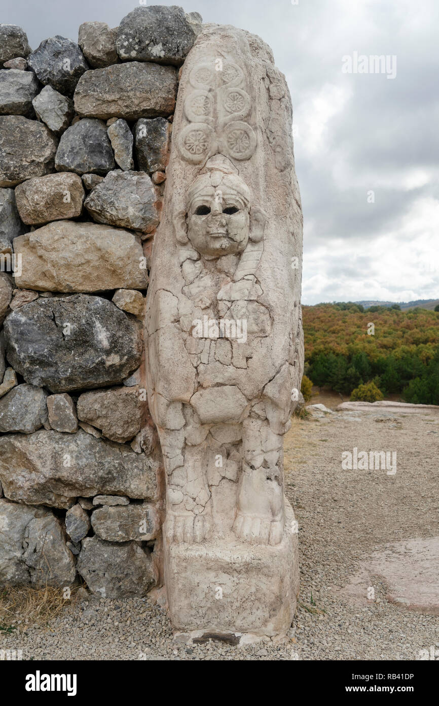 Sphinx Gate at Hattusa which was admitted to UNESCO World Heritage List ...