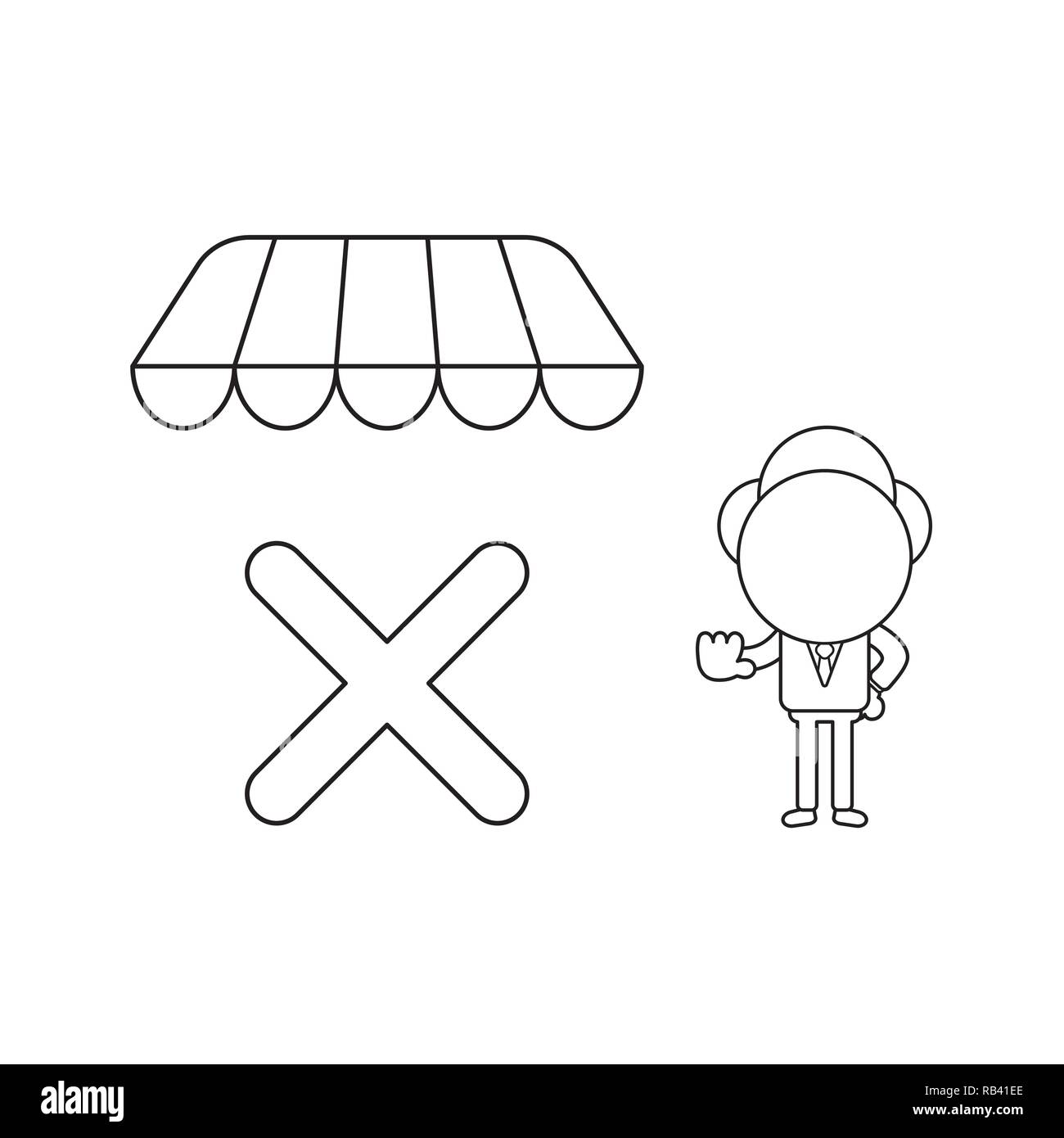 Black female shop worker Stock Vector Images - Alamy