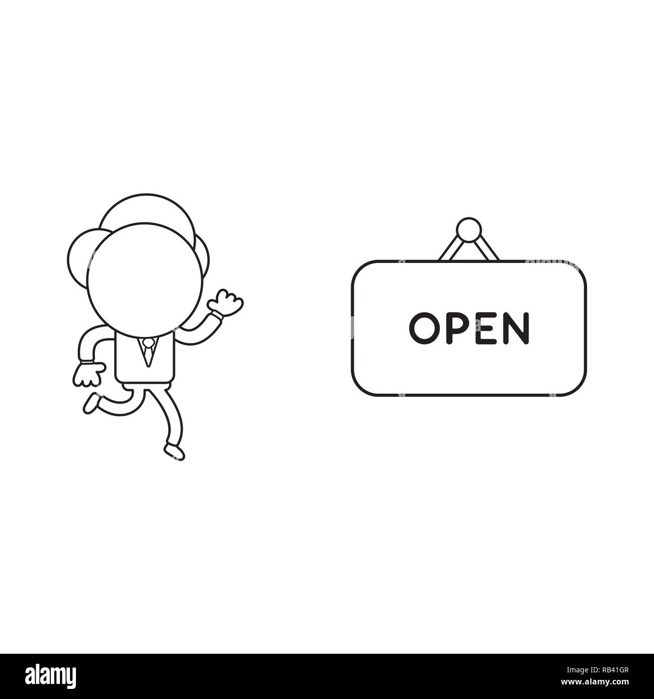 Supermarket employee and manager Black and White Stock Photos & Images ...