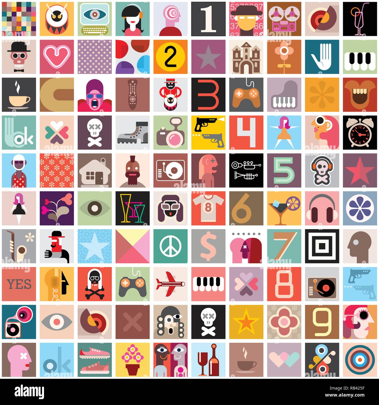 Random Doodle Collage