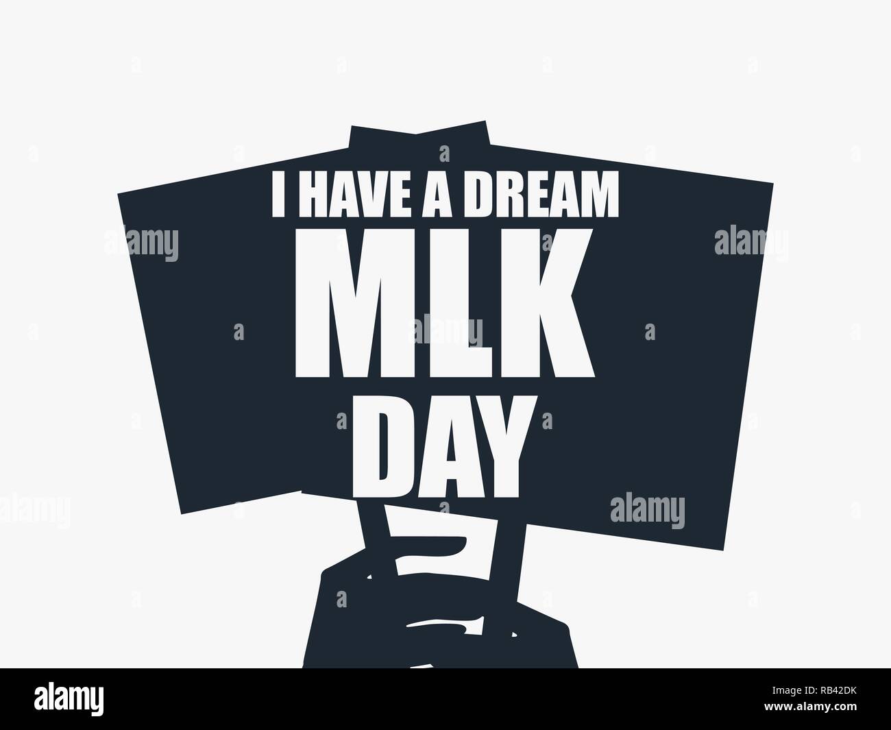 Martin Luther King day. I have a dream. MLK day. Vector illustration ...