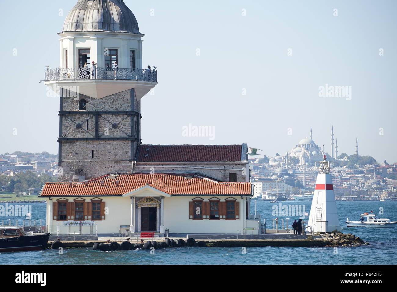 The Maiden tower is stunning in the middle of the Asia and Europe and ...
