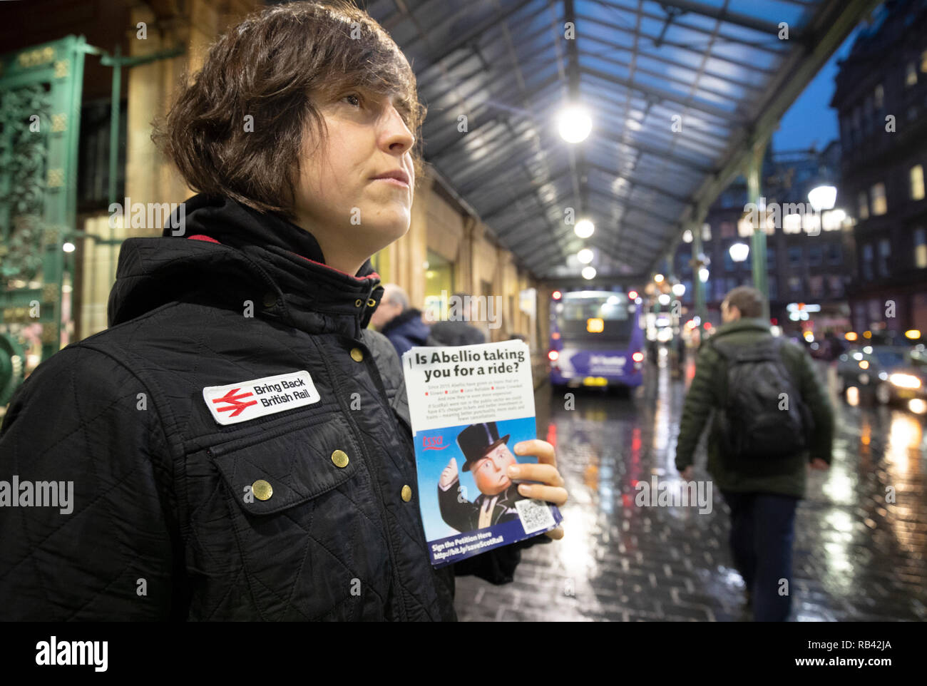 Ellie Harrison, a member of the Bring Back British Rail group ...