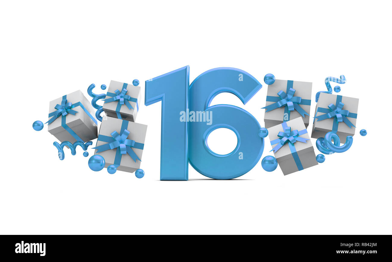 Number 16 Cut Out Stock Images & Pictures - Alamy