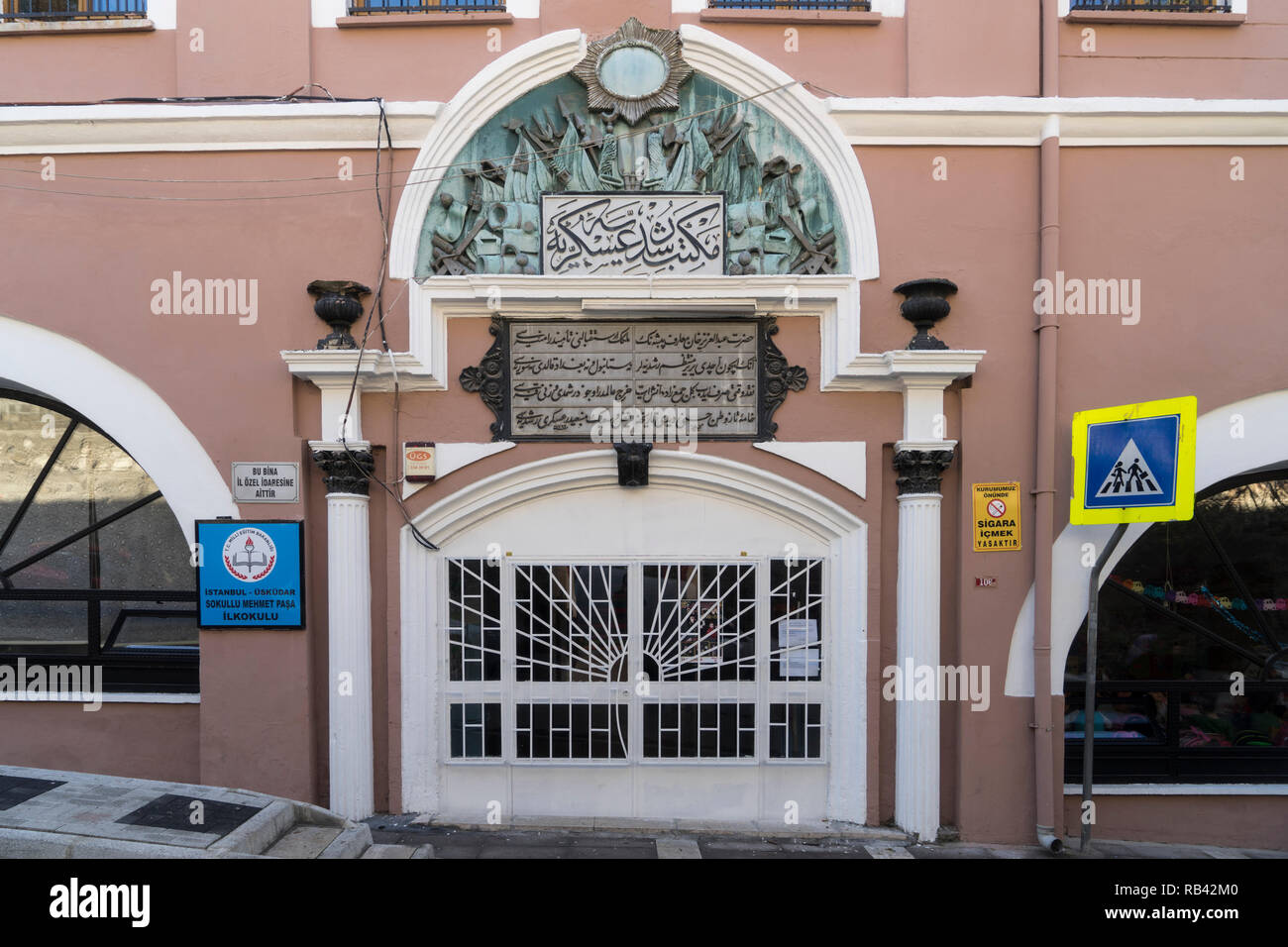 Ottoman military school (Toptaşı Askeri Rüştiyesi) in Uskudar, Istanbul ...