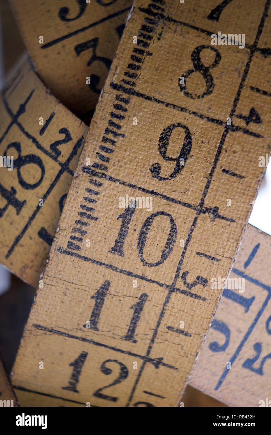 Twisted measuring tape hi-res stock photography and images - Alamy