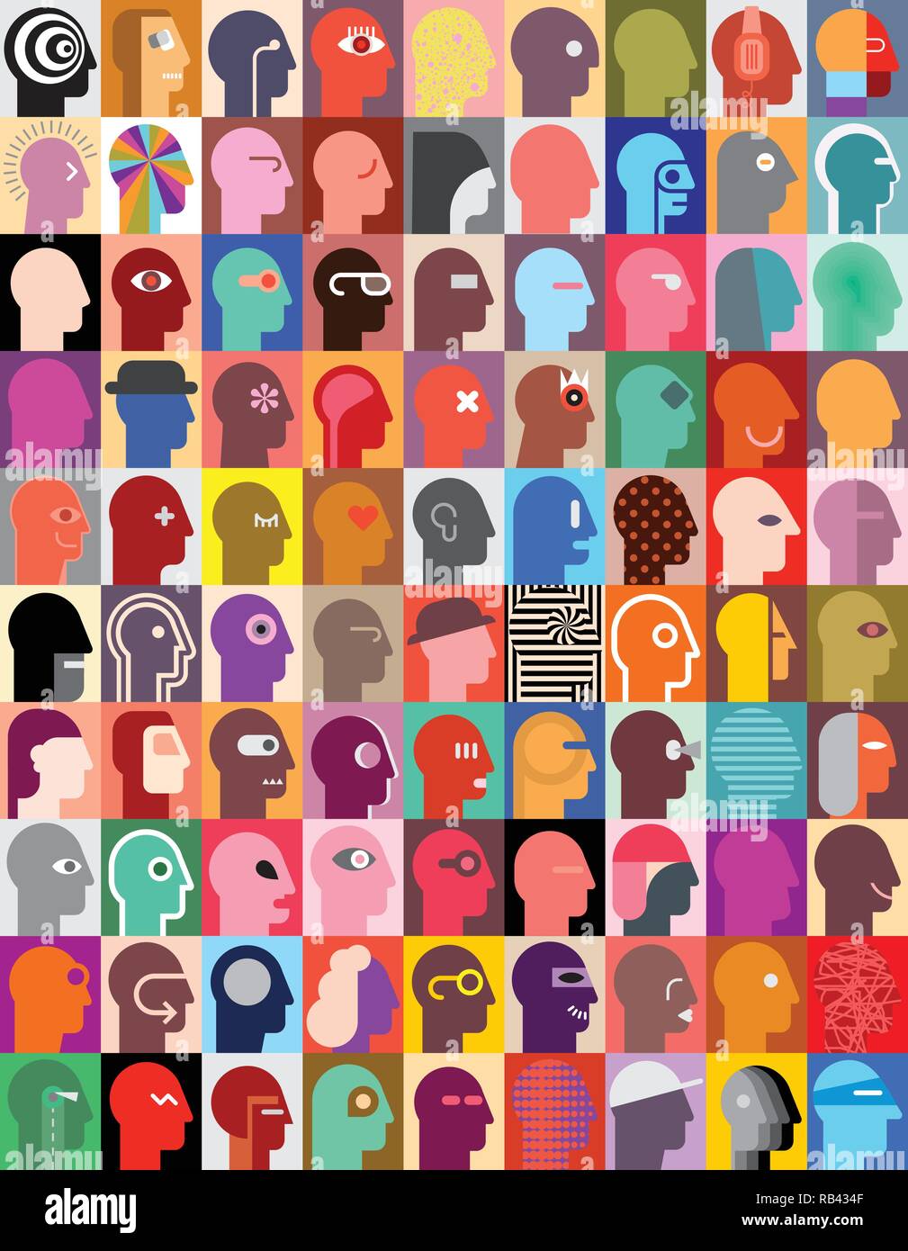 Portrait images large Stock Vector Images - Alamy