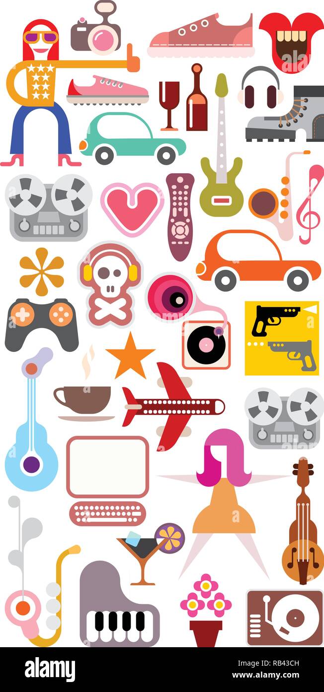 Shoes art music Stock Vector Images - Alamy