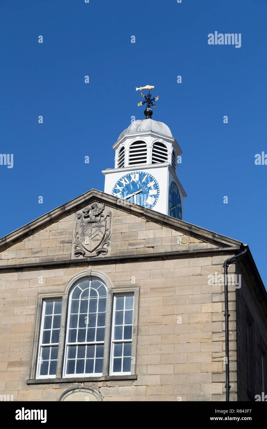 UK, Whitby, clock tower on the old town hall Stock Photo - Alamy