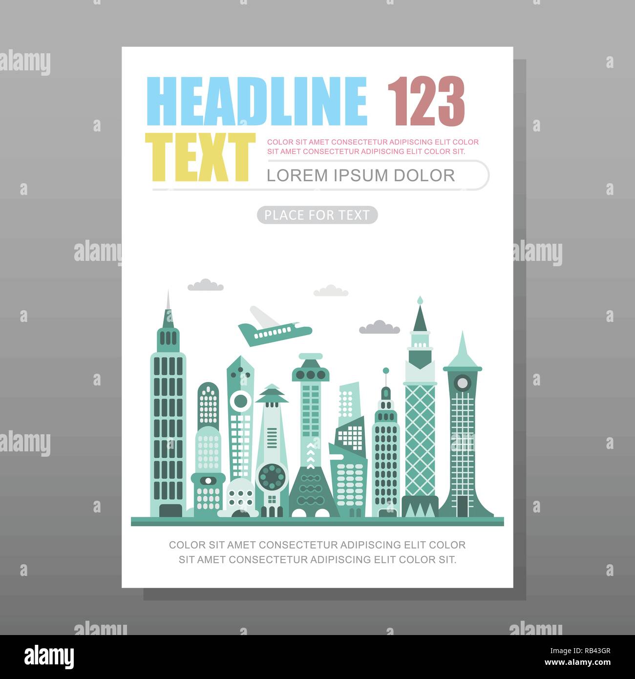 White airplane mock up Stock Vector Images - Alamy