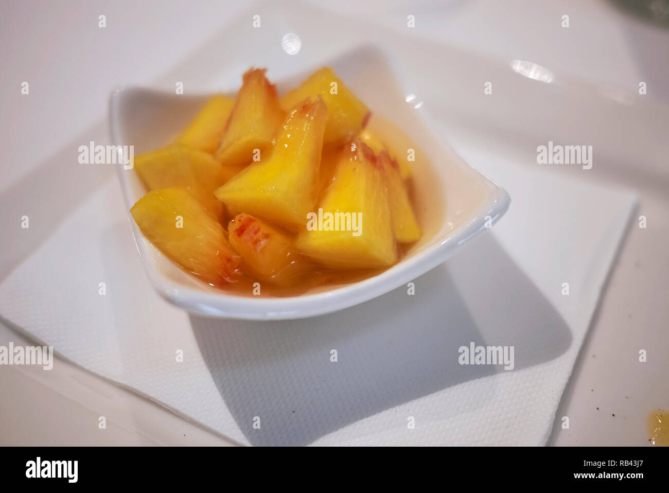 Diced peaches hi-res stock photography and images - Alamy