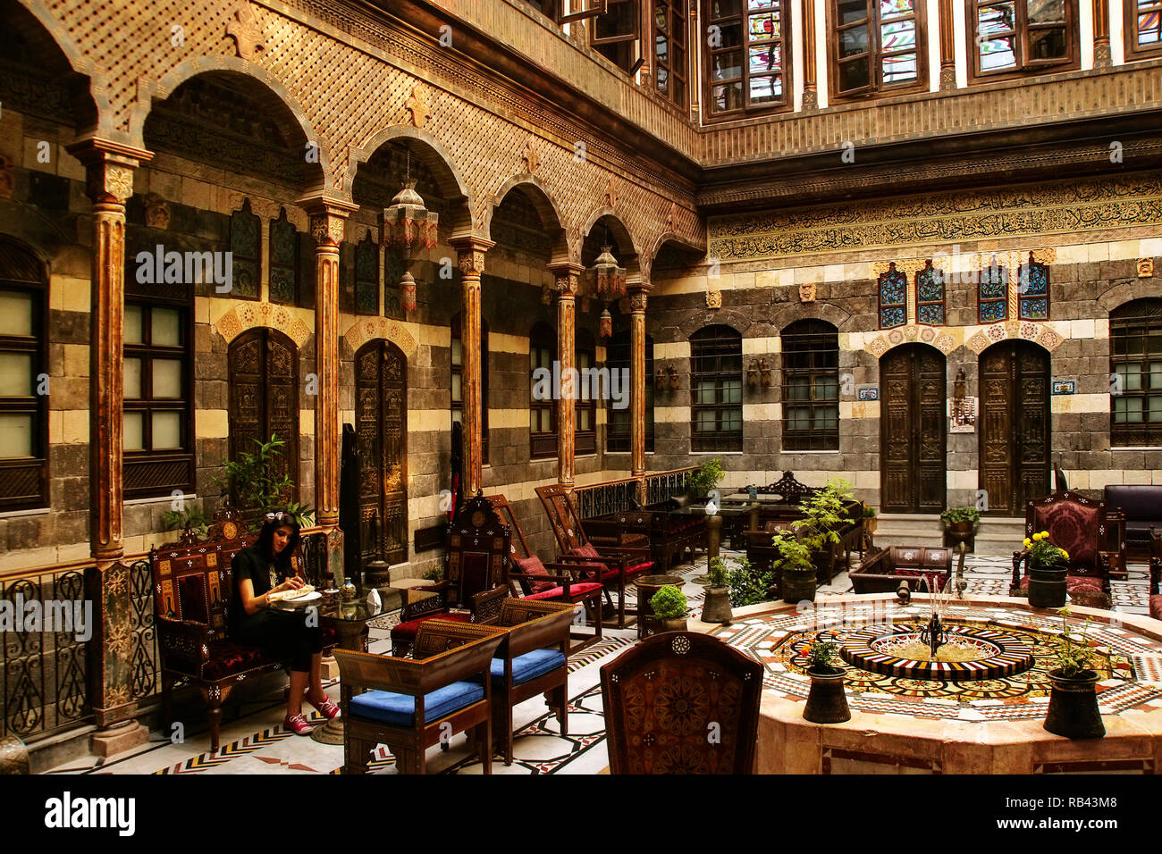 Agenor Palace, now, a deluxe charme hotel, on Via Recta. Damascus ...